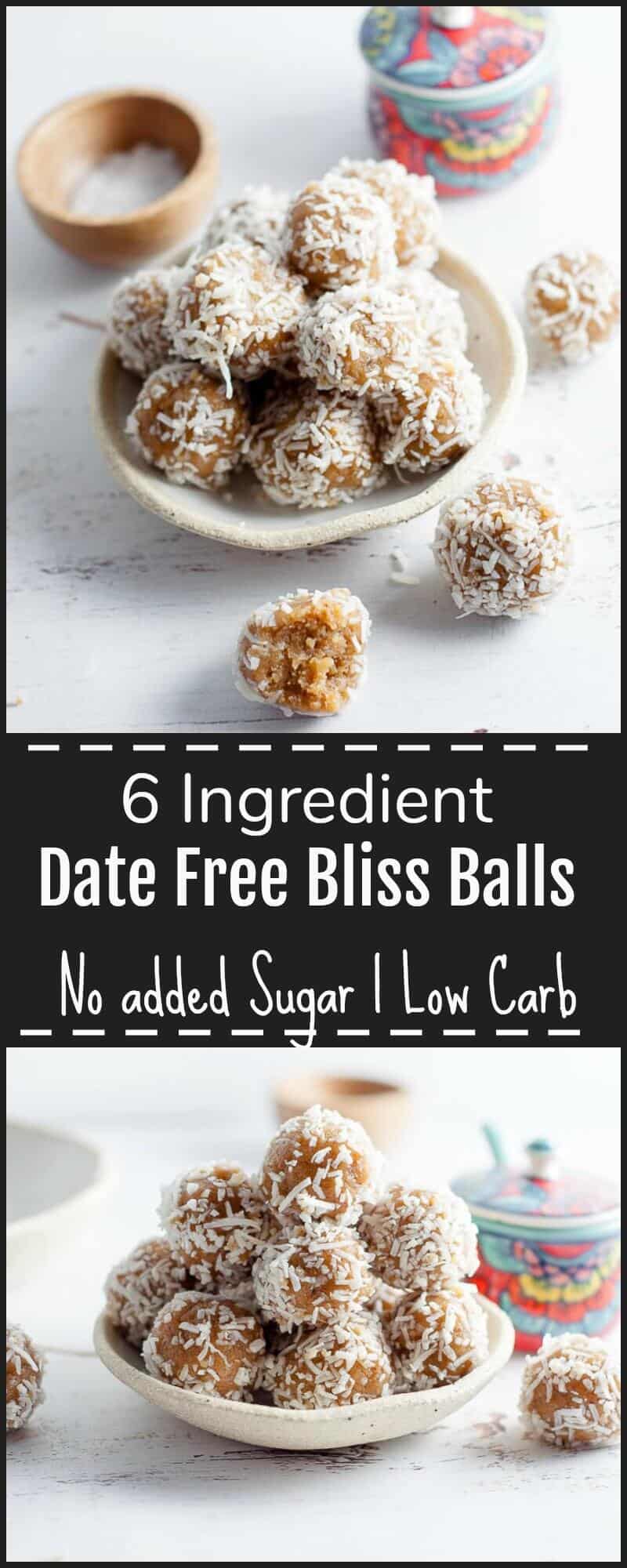 Healthy Date Free Bliss Balls Recipe (5 Ingredients) | My Sugar Free ...