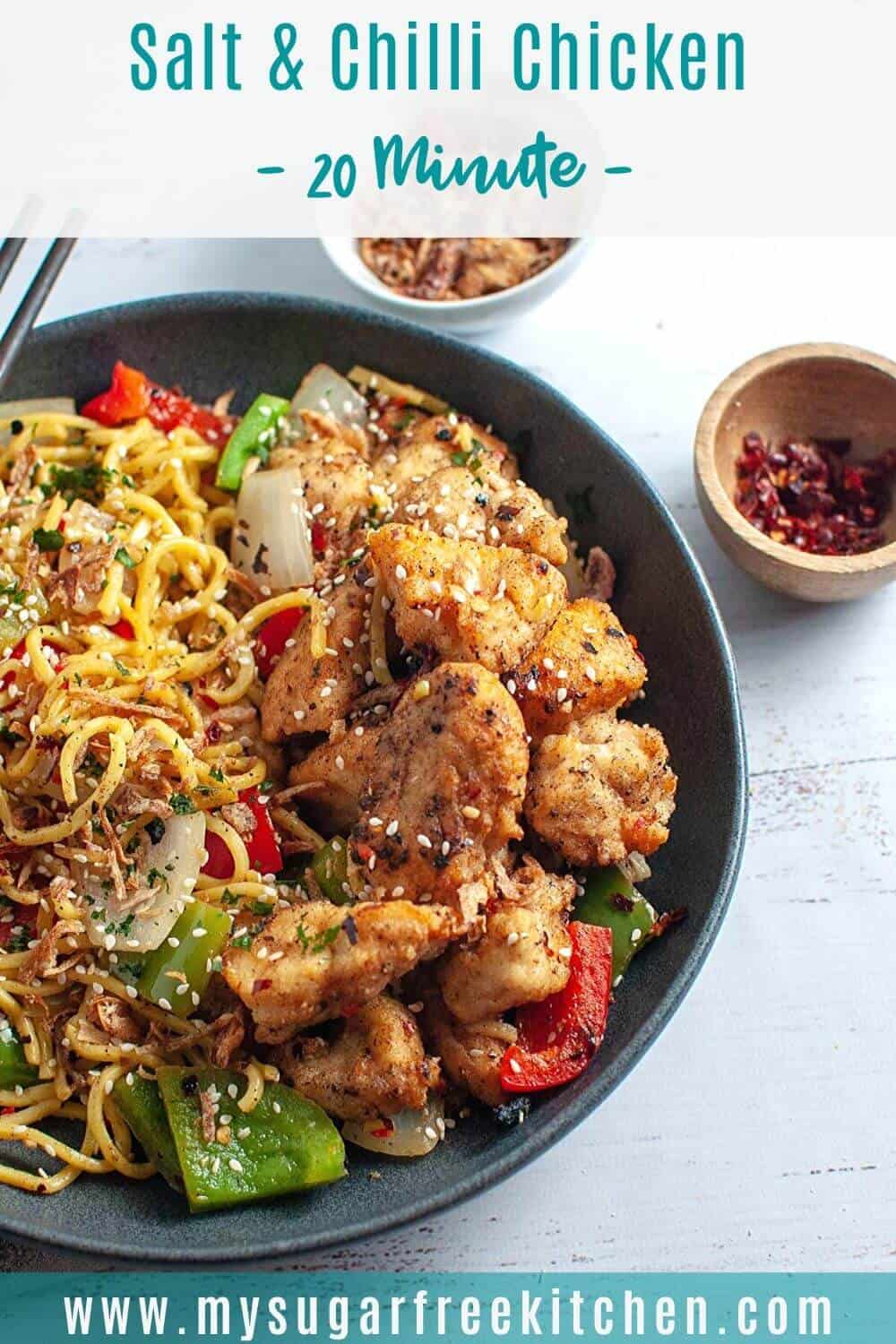 Easy Salt and Chilli Chicken Recipe | My Sugar Free Kitchen