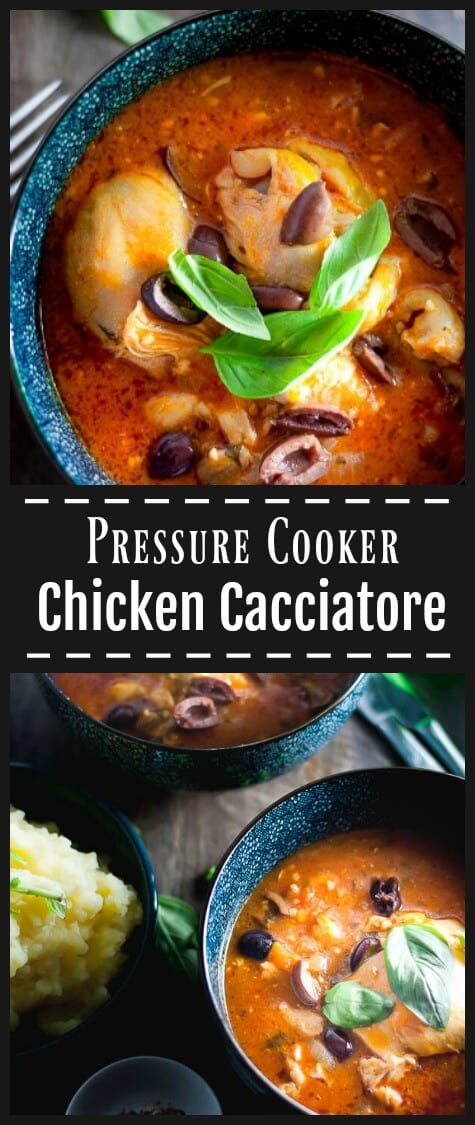 Pressure Cooker Chicken Cacciatore Recipe | My Sugar Free Kitchen