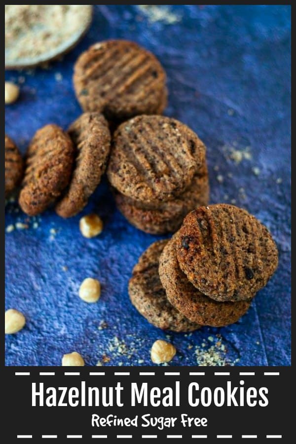 Hazelnut Meal Cookies with Chia & Cocoa Nibs | My Sugar Free Kitchen