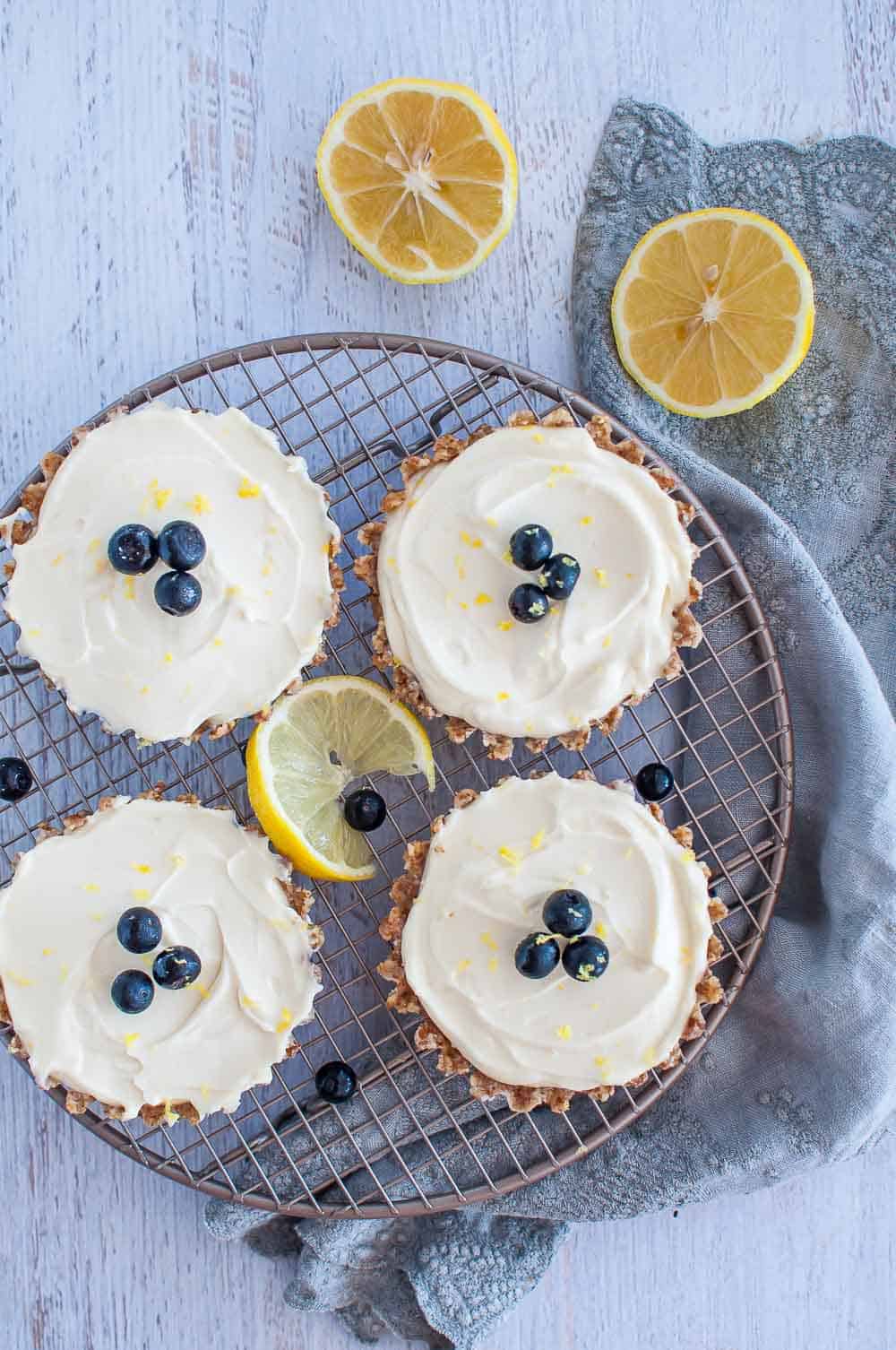 Easy No Bake Creamy Mini Raw Lemon Tarts | My Sugar Free Kitchen