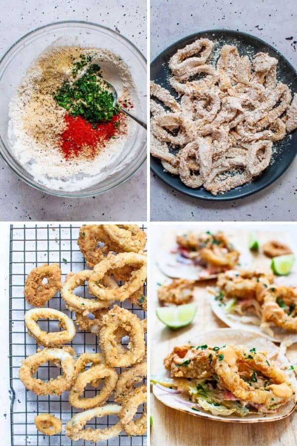 Crispy Calamari Tacos | My Sugar Free Kitchen