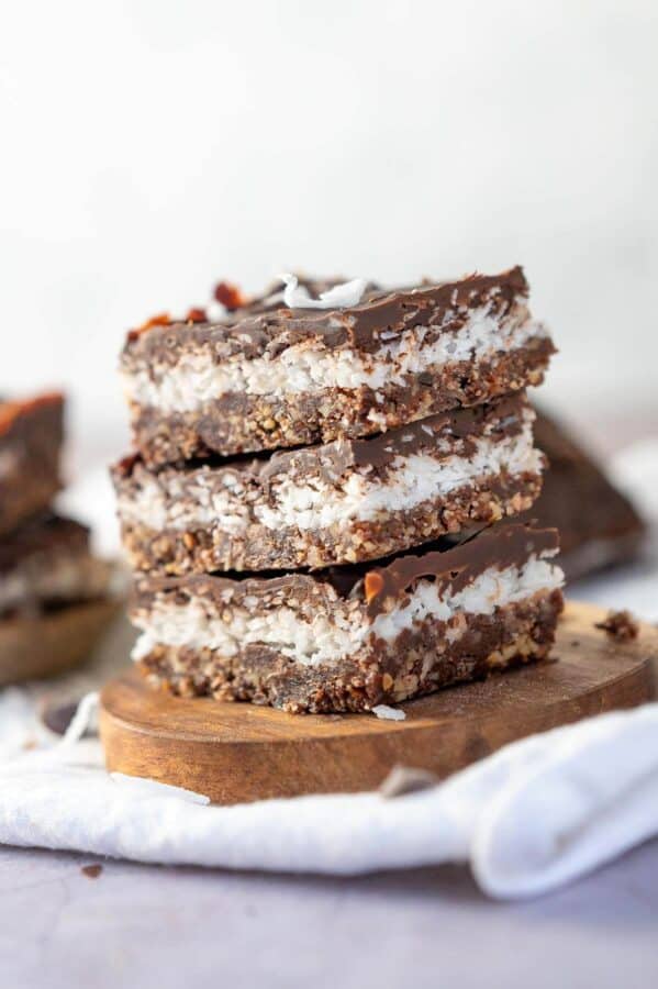 Healthy Chocolate Coconut Bars | My Sugar Free Kitchen
