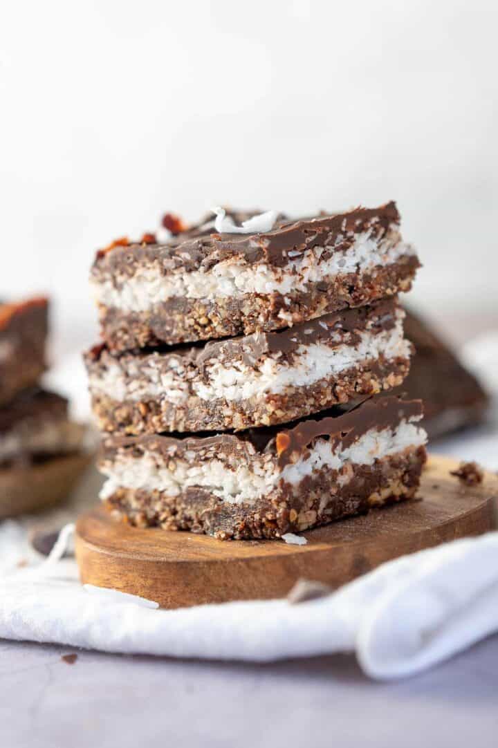 Healthy Chocolate Coconut Bars | My Sugar Free Kitchen