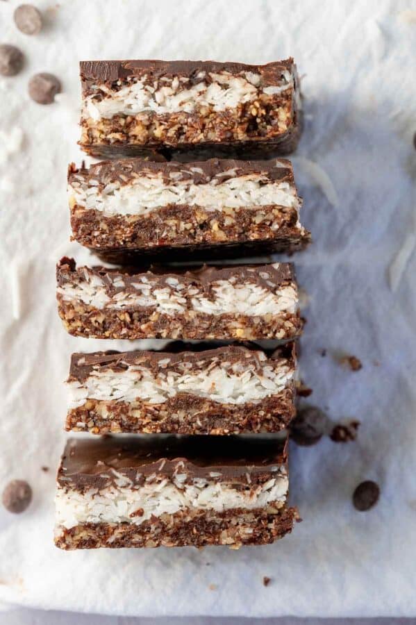 Healthy Chocolate Coconut Bars | My Sugar Free Kitchen