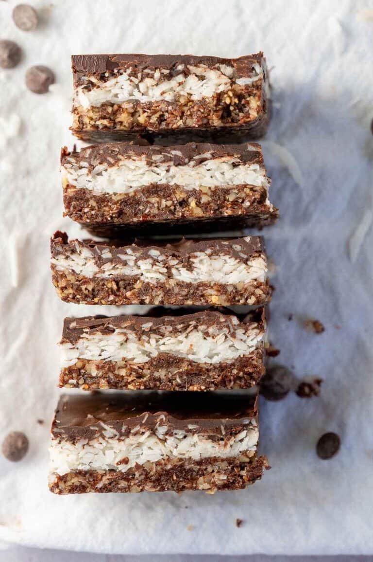 Healthy Chocolate Coconut Bars | My Sugar Free Kitchen