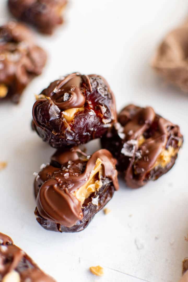 Date Snickers (Chocolate Covered Dates) | My Sugar Free Kitchen
