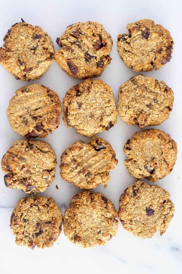 Sugar Free Date Ginger and Oatmeal Cookies
