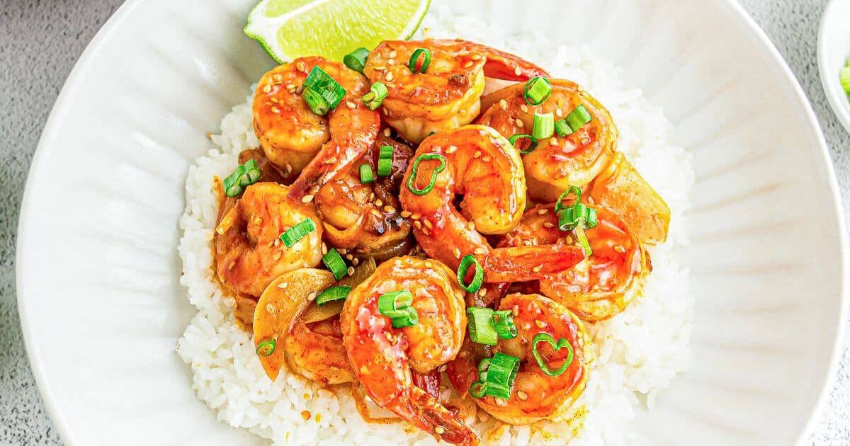 Spicy Korean Gochujang Prawns (Shrimp)